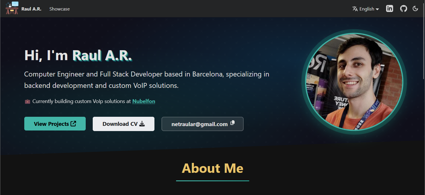 Computer Engineer & Full Stack Developer | Raul A.R.